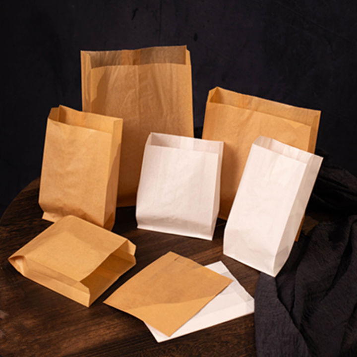 Bakery Hand Tear Oil Resistant Paper Bag for Packaging Bread Pastries ...