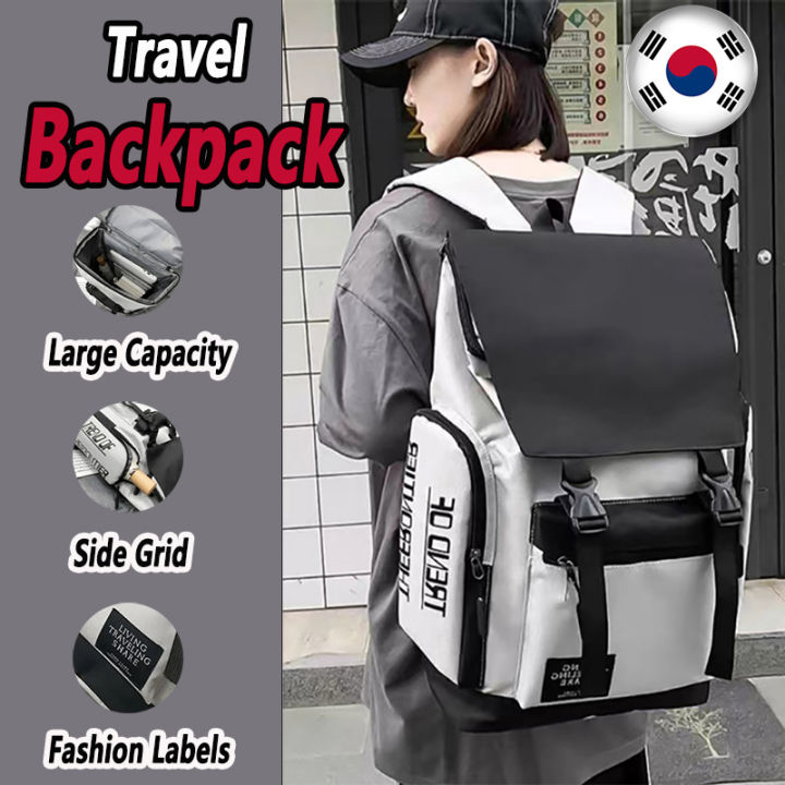 Backpack Korean Large Capacity Travel Bag Ins Trendy Premium Appearance ...