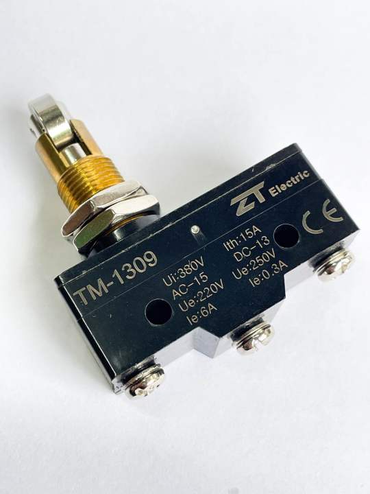 TM-1309 ลิมิตสวิทซ์มีล้อเลื่อน (1ตัว/10ตัว) 15A 250V ยี่ห้อ ZT,PNC ลิมิตสวิทช์ 1309 ลิมิตสวิทช์ ...