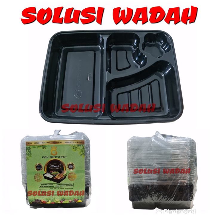 Mika Bento Sekat 4 / Tray Bento Bintang / Box Bento ( HARGA 50 SET ...