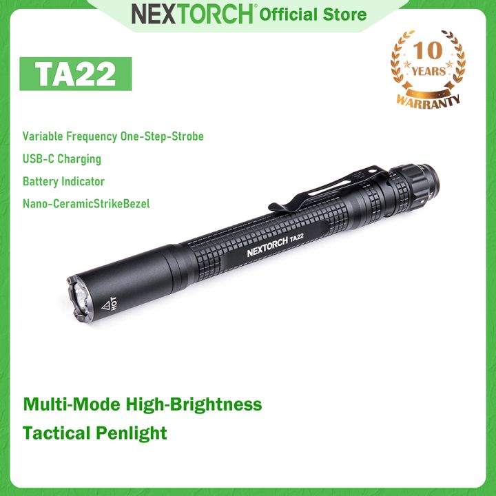 NEXTORCH TA22 Tactical EDC Flashlight 850 Lumens Penlight Rechargeable Pen Flashlight Waterproof ...