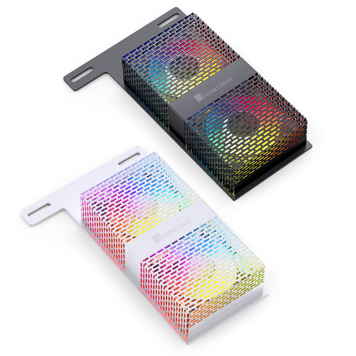 Memory Heat Sink 4Pin PWM Dual 5020 Fans PC Memory Cooling Radiator 5V 3PIN ARGB RAM Memory ...