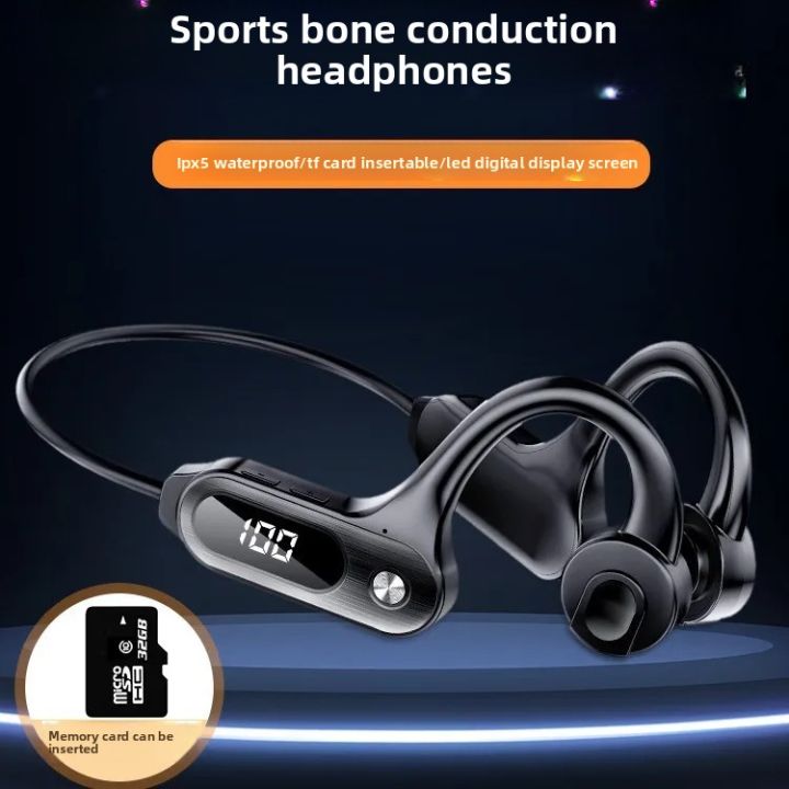 Sport Running Wireless Bluetooth Earphones Card Insertion Bone ...