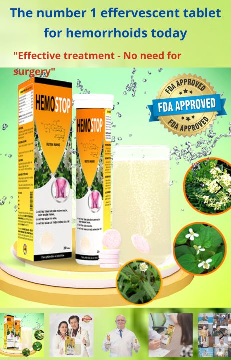 Hemostop Authentic Effervescent Tablets Solutions For Hemorrhoids ...
