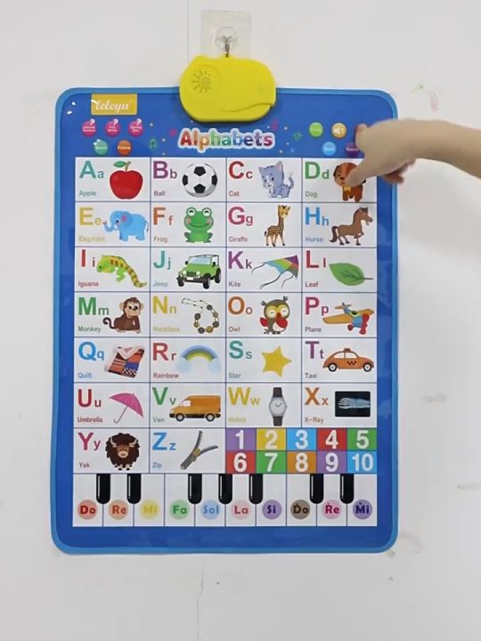 Electronic English Talking Educational Wall Chart ABC Alphabet Learning ...
