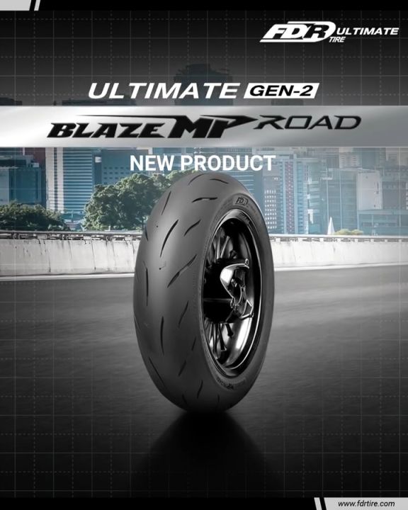 Ban Motor Tubeless FDR Blaze MP Road Gen-2 Warna Layu Hitam Ukuran 120/ ...