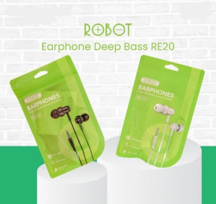 Headset earphone robot Re20 | Lazada Indonesia