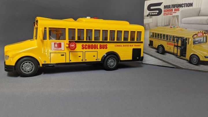 GO BROS SCHOOL BUS VEHICLE TOY/ADVANCE SIMULATION TOY/MULTI FUNCTION ...