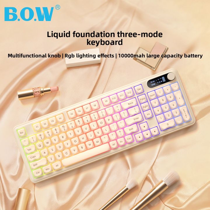 B．O．W | 3-Mode Wireless Mechanical Keyboard | Lazada PH