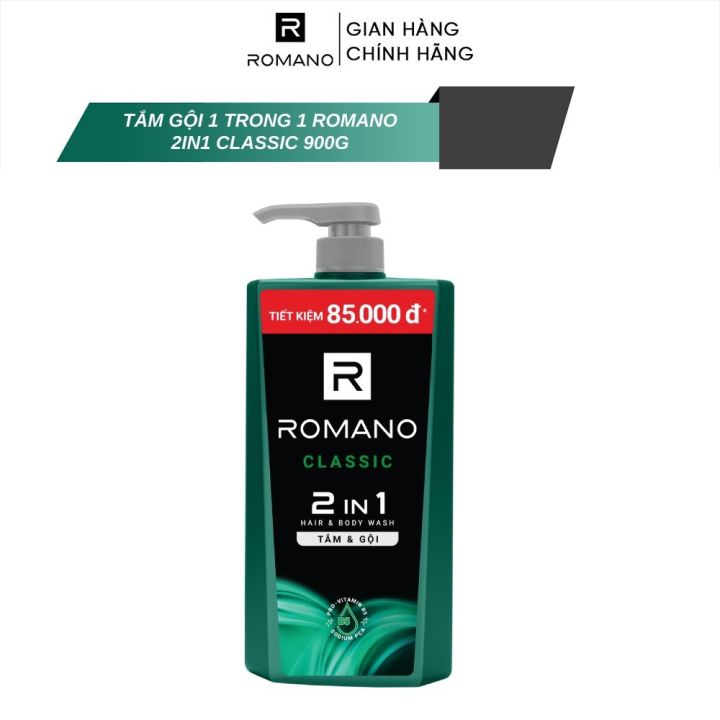 (Tiết Kiệm)- Tắm gội 2 trong 1 Romano 2in1 900g Classic (HCM) | Lazada.vn