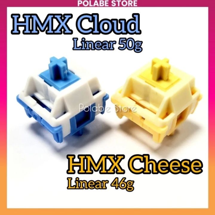 HMX Cheese HMX Cloud Linear switch prelube mượt Polabe Store bàn phím cơ | Lazada.vn