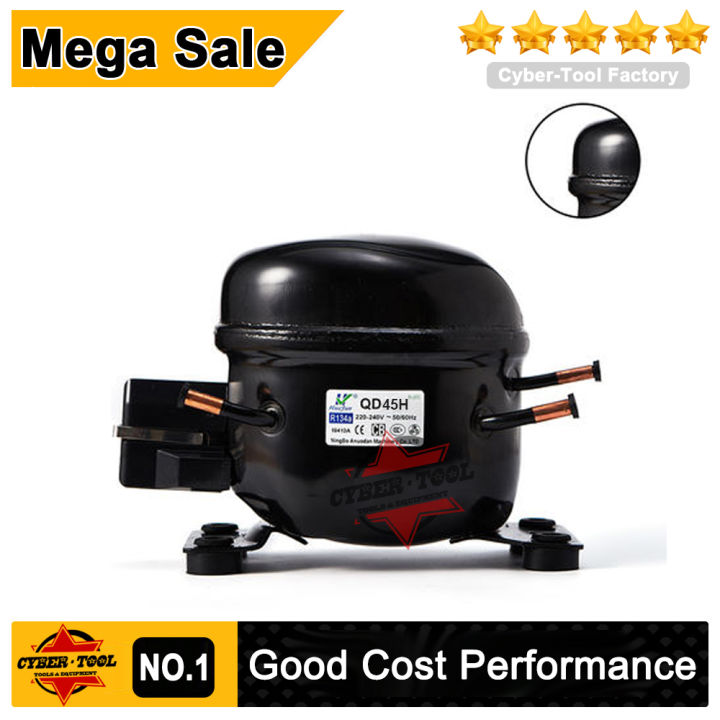 Refrigerator Compressor 100W Horsepower QD45H R134a 220V Refrigeration ...