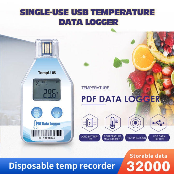 TempU08B USB Data Logger and Humidity Recorder, 32000 sets data logger ...