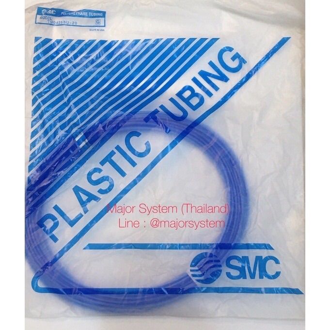 SMC สายลมโพลียูรีเทน SMC Air Hose Polyurethane TU Series TU0425BU-20, TU0604BU-20, TU0805BU-20 ...