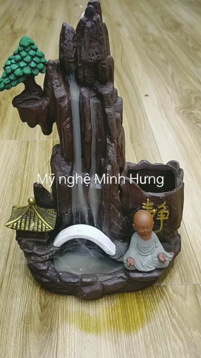 Dụng cụ xông trầm bằng gốm cao cấp tiểu cảnh thác khói | Lazada.vn