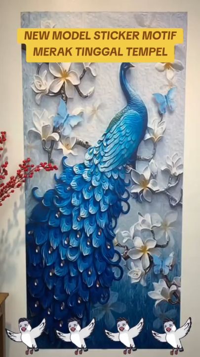 Stiker Pemandangan Alam Untuk Ruang Tamu, Stiker Hiasan Dinding Ruang ...