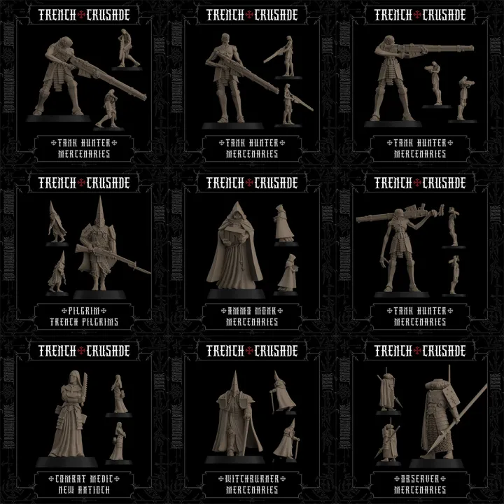 Church Hireling Tank Killer Trench Doctor Ammunition Monk Crusader Run ...