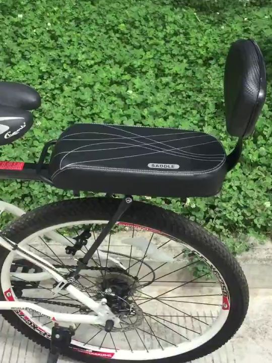 Bicycle Back Seat Cycling Bike Bicycle MTB PU Leather Soft Cushion rear ...
