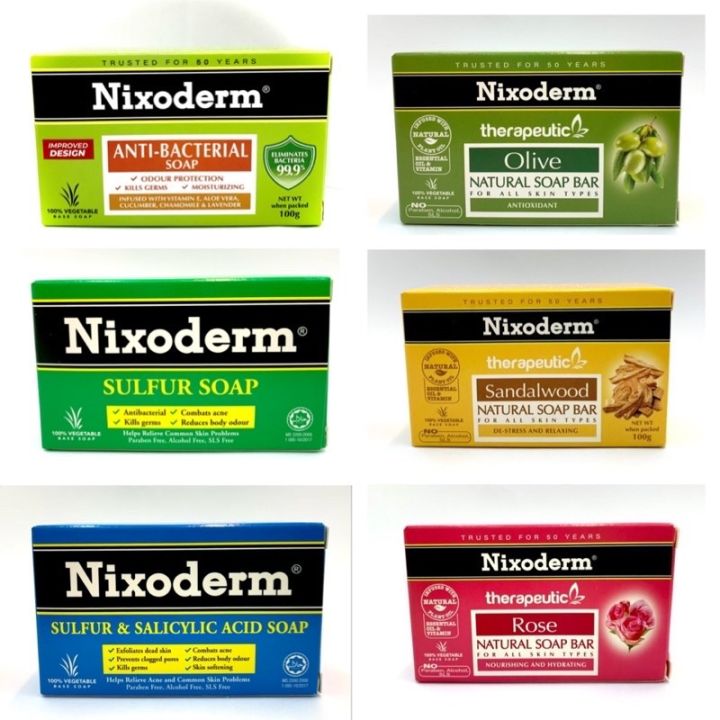 NIXODERM Bar Soap (Assorted) 100g | Lazada