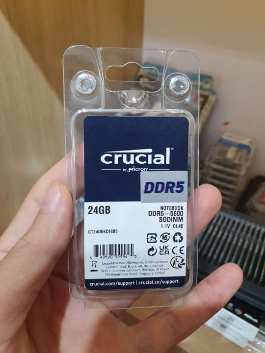 RAM Laptop 24Gb / 48Gb DDR5 Crucial 5600Mhz C46 - Bảo hành 36 tháng ...