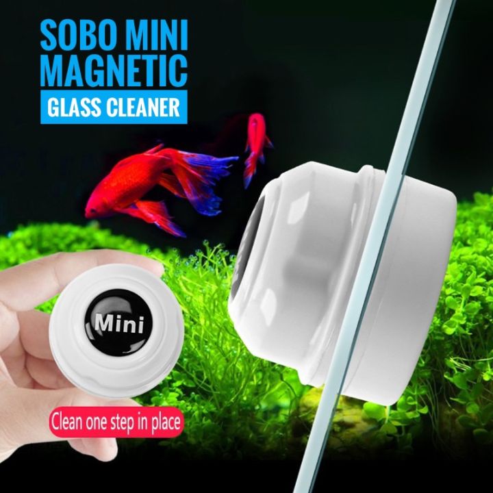 Sobo Mini Magnetic Glass Cleaner S / M / L Size -Remove Algae on Glass ...
