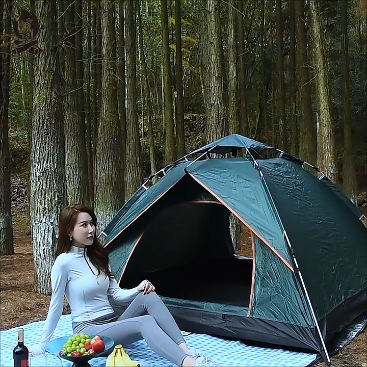 3/4 person camping tent waterproof automatic waterproof outdoor dome ...