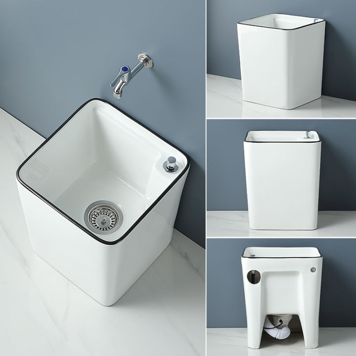 Mingduan Small Ceramic Wash Mop Pool Mop Pool Floor Type Household ...