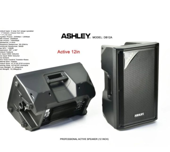 Speaker aktif Ashley 12 inch db12a original garansi resmi 1 tahun harga ...