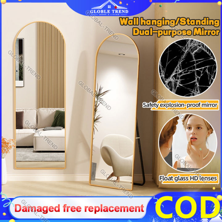 150/160cm Arched Mirror High-definition Standing Mirror Full Body ...