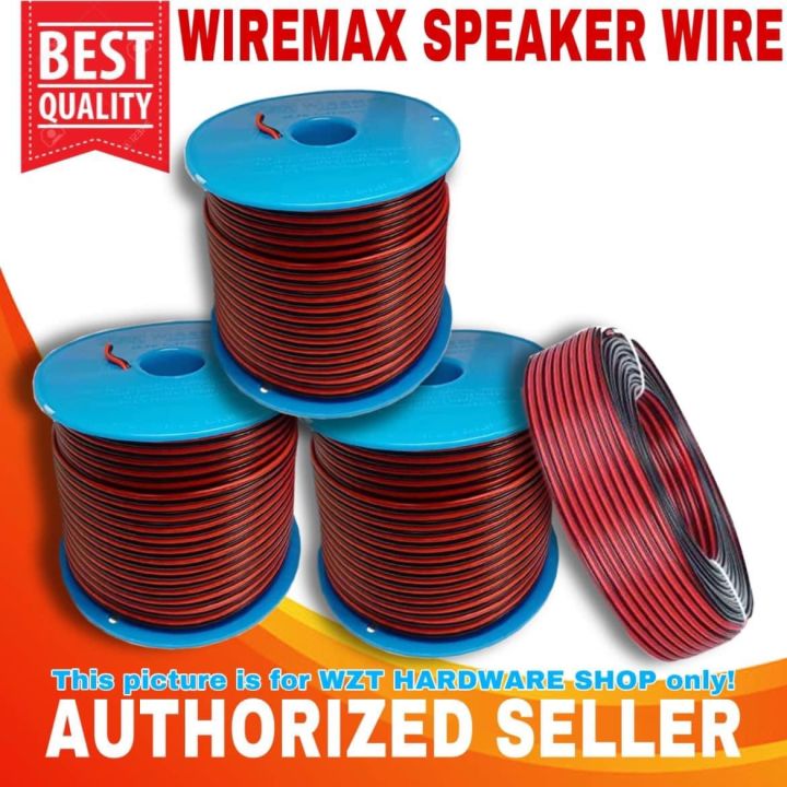 WIREMAX 150 METERS SPEAKER WIRE RED & BLACK 22/2c - 18/2c - 16/2c ...