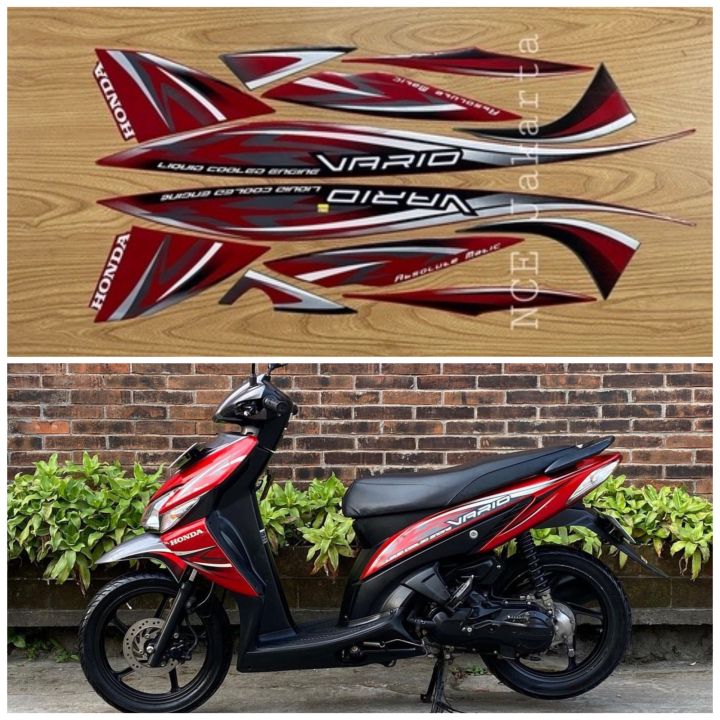 STIKER STRIPING MOTOR VARIO CARBU 2011 212 MERAH | Lazada Indonesia
