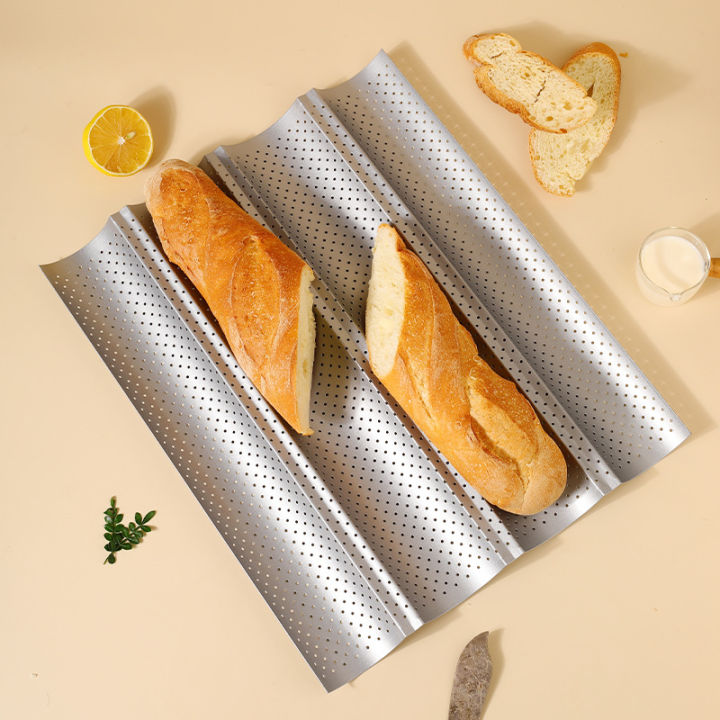 Beique Toast Box Baking Tray Baguette Mold Bread Wave Baguette Kitchen ...