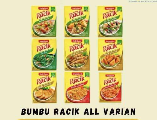 Bumbu racik tabur makanan ayam goreng ikan goreng tempe goreng nasi ...
