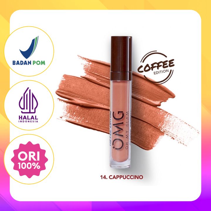 OMG Oh My Glam Matte Kiss Lip Cream Indonesia | With Jojoba Oil & Vit E ...