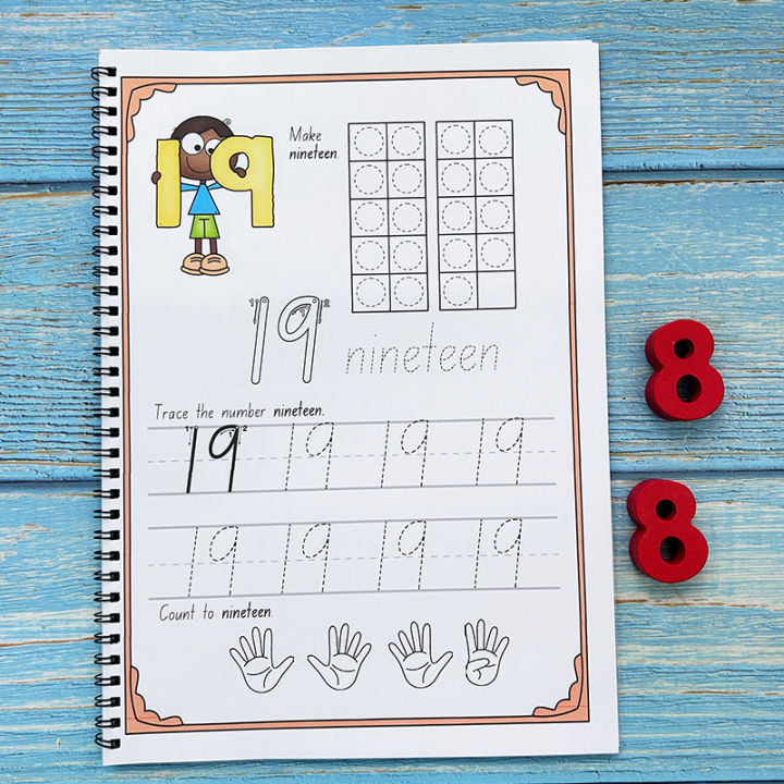 Number Recognition And Writing Practice Book Numbers 0-30 Coloring ...
