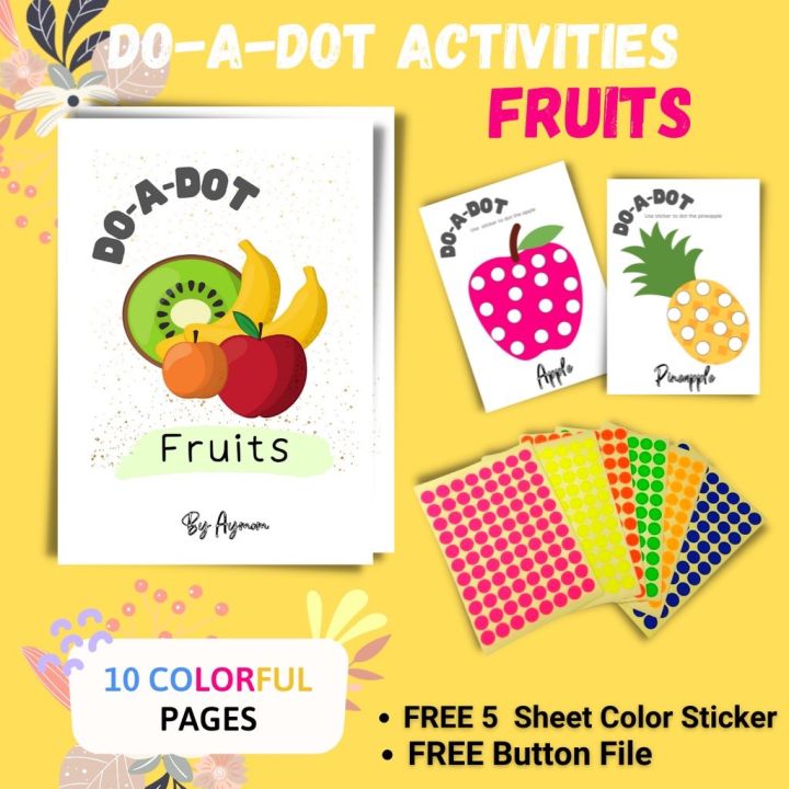 DO A DOT Sticker Activity Montessori Learning for toddler and kids ...