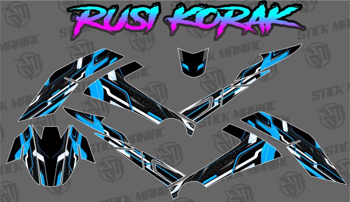 Rusi korak decals sticker, Laminated | Lazada PH