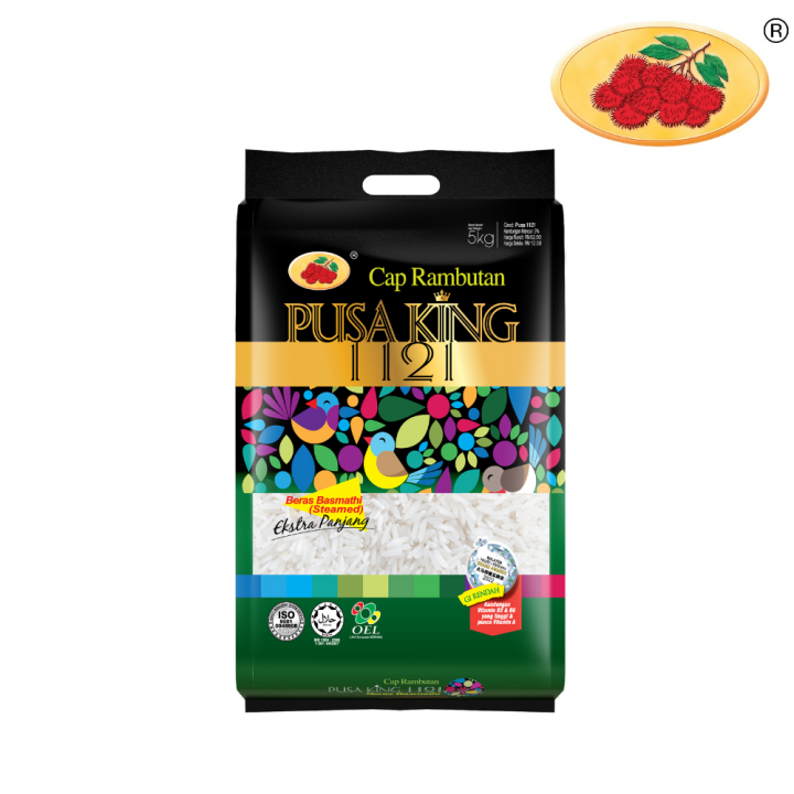 5kg Cap Rambutan Pusa King 1121 Basmathi Rice | Lazada