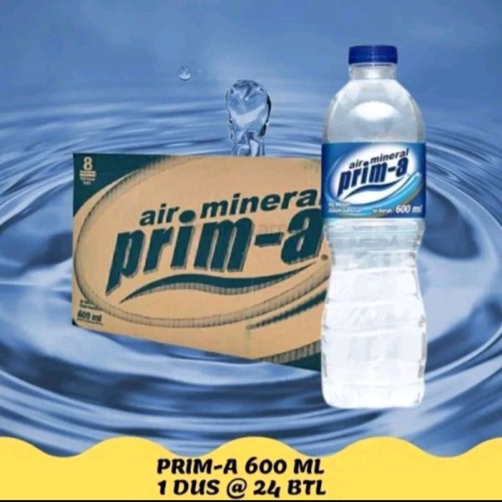 Air mineral PRIMA 600ML 1 KARTON DUS ISI 24 PCS | Lazada Indonesia