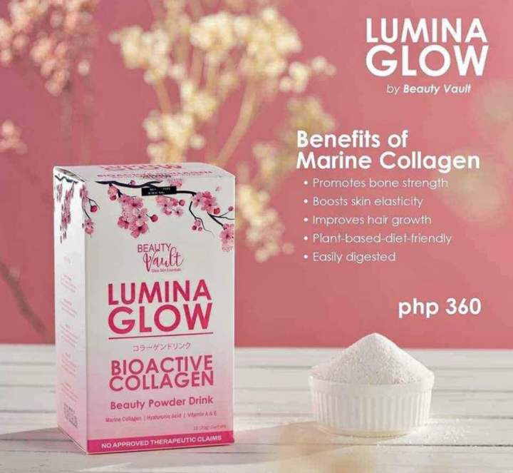 Lumina glow bioactive collagen drink 10 sachet/box | Lazada PH
