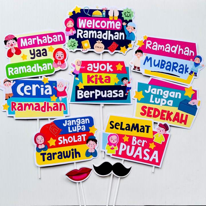 WELCOME RAMADHAN PROPS PHOTOBOOTH AKSESORIS PHOTO PROPS DEKORASI PAWAI ...