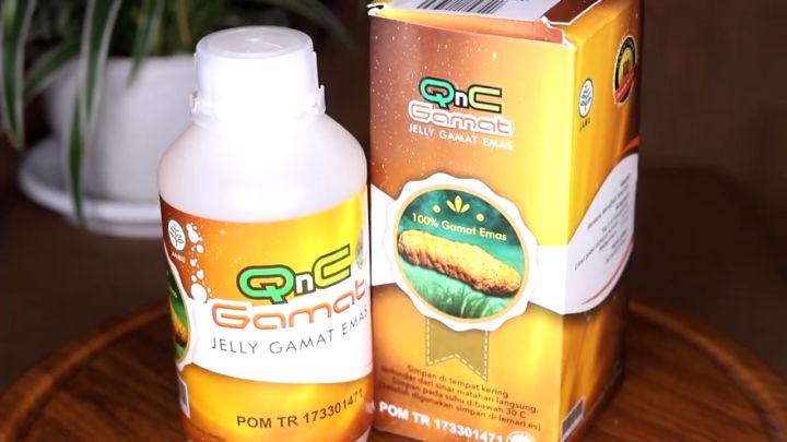 Qnc Jelly Gamat Emas Original Dari Ekstrak Teripang Emas - 300ml ...
