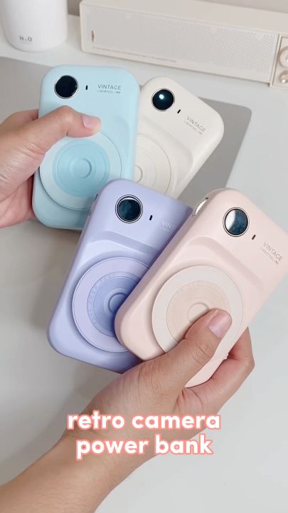 Retro Camera Power Bank (Magnetic) | 10000mAh Wireless Vintage ...
