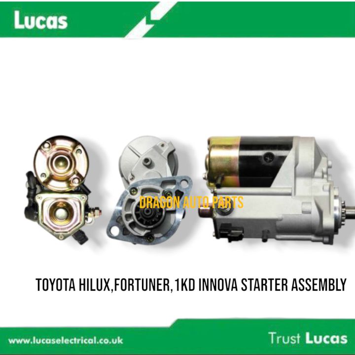 Lucas Starter Assembly for Toyota HILUX, FORTUNER 1KD, INNOVA 2KD DSL ...