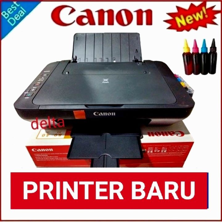 Printer baru canon E410 infus all in one full tinta | Lazada Indonesia