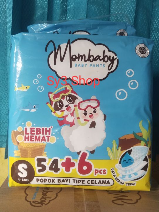 Mombaby Baby Pants Jumbo S54+6 M50+6 L42+6 XL36+6 XXL32+6 | Lazada Indonesia
