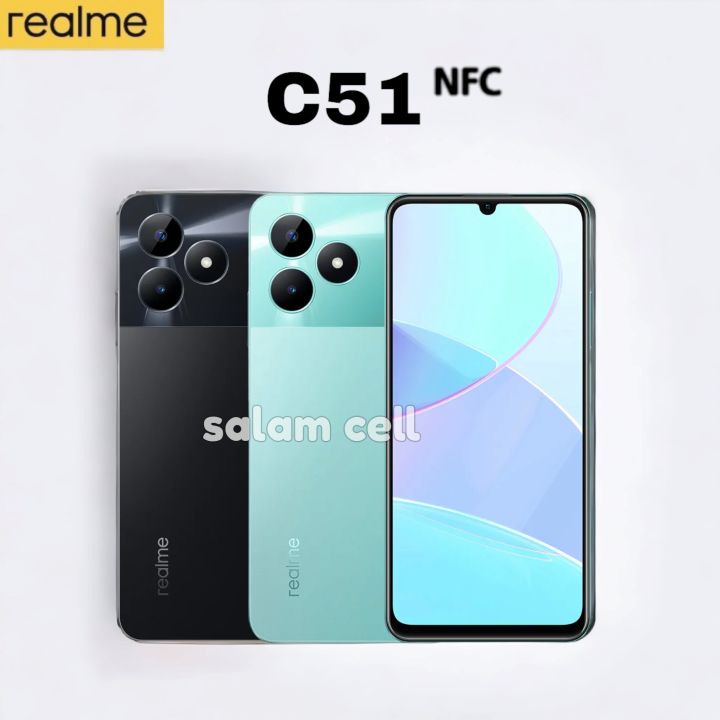 Realme C51 NFC Ram 4+4/128GB Camera 50MP Baterai 5.000mAh 33W SuperVooc ...