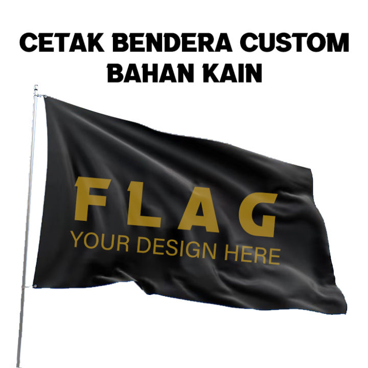 CETAK BENDERA CUSTOM BAHAN KAIN | Lazada Indonesia