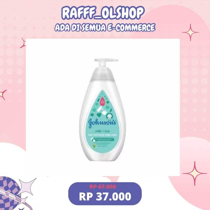 JOHNSON MILK + RICE HAIR & BODY BABY BATH 500 ML | Lazada Indonesia