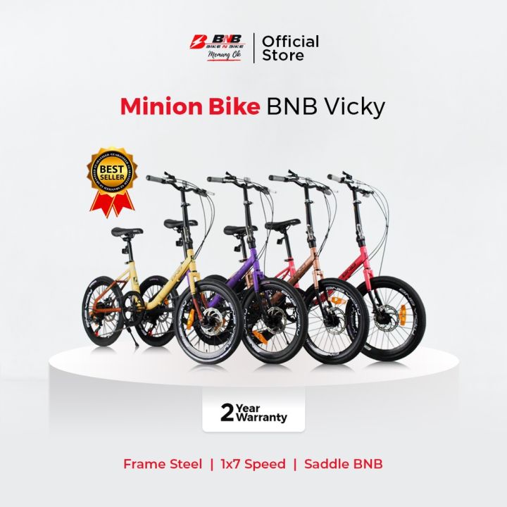 sepeda minion Ukuran 20 inch BNB Vicky 7 speed | Lazada Indonesia